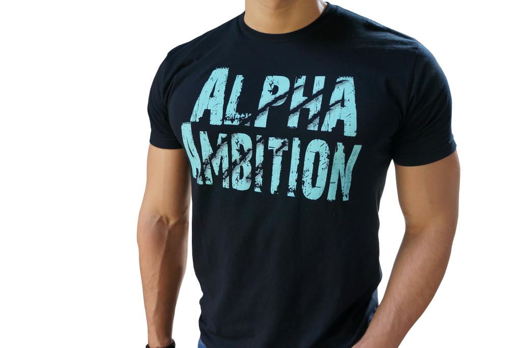 Men's "Alpha Ambition" T-Shirt (Icy Blue) – Alpha Wear