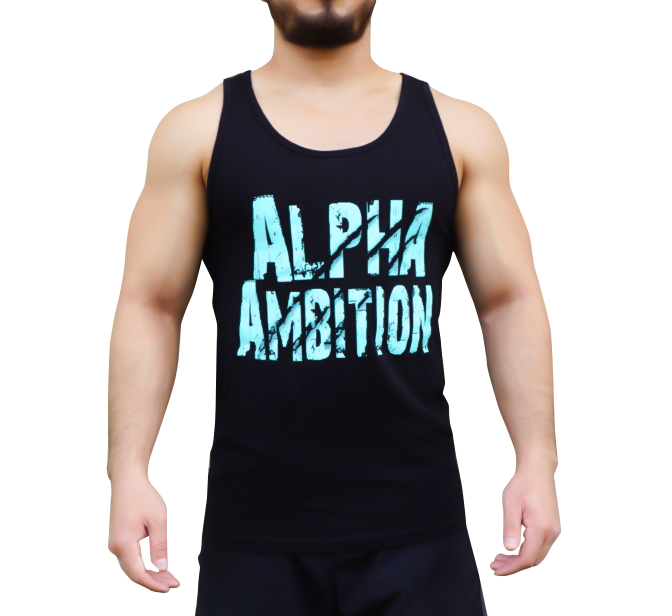 Men's "Alpha Ambition" Tank (Icy Blue) – Alpha Wear